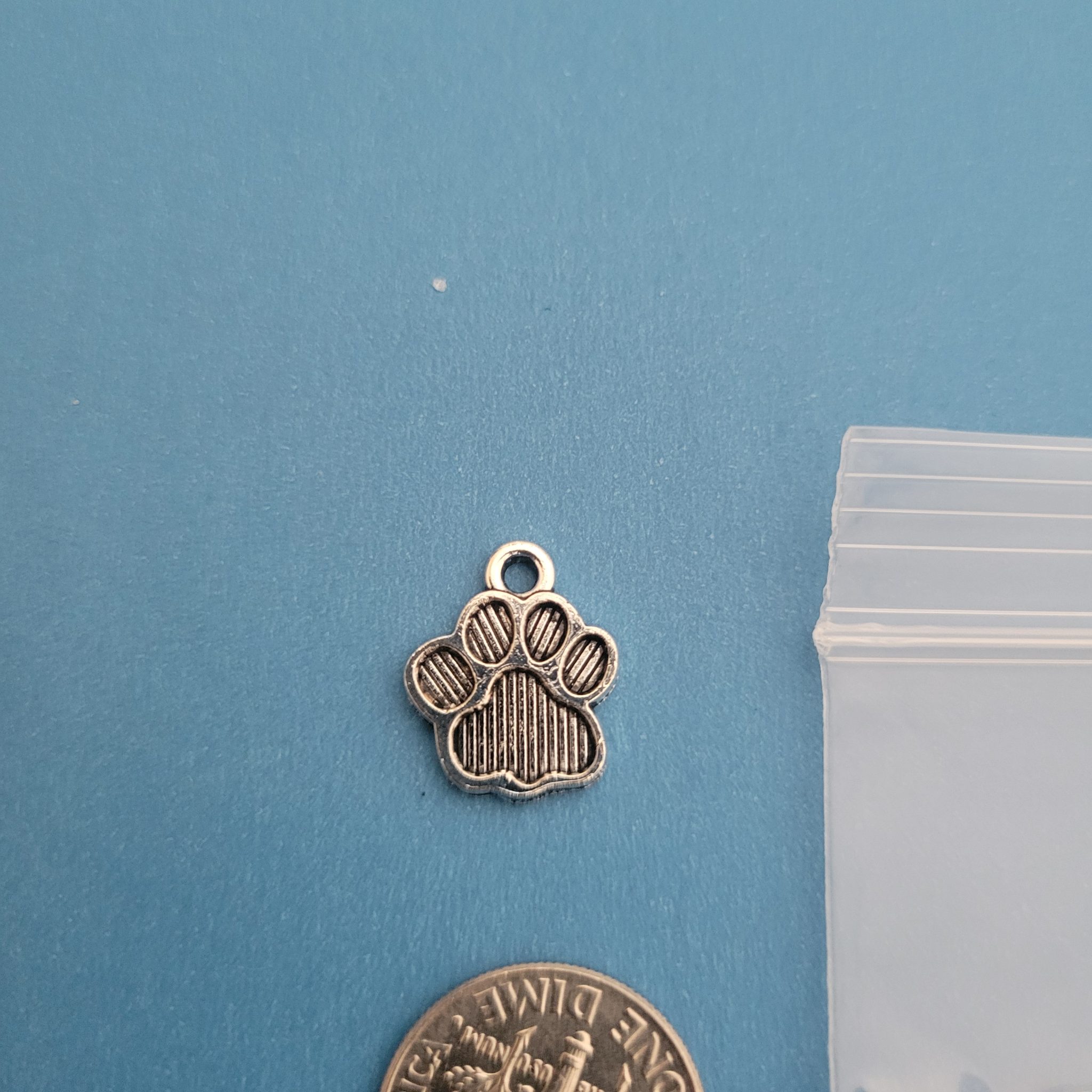 Closeout – Paw Print Charms (20) - Chill Charms Of Texas